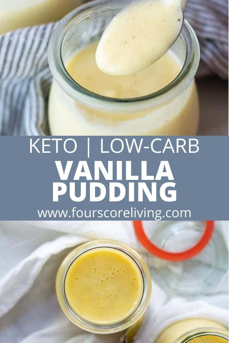 Keto Vanilla Pudding - Four Score Living